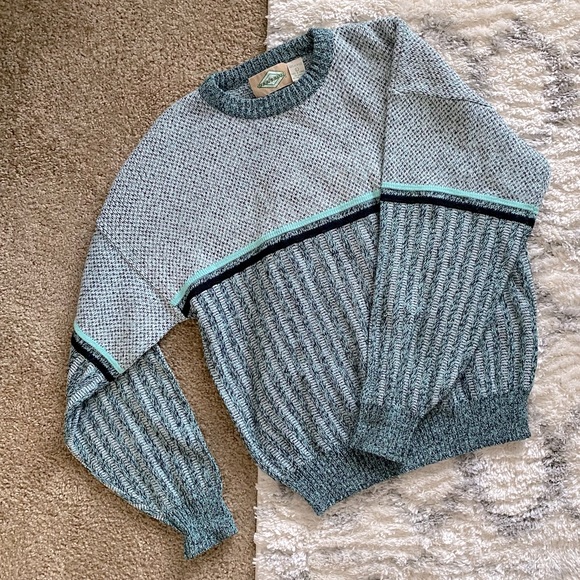 Sweaters | Vintage Chunky Old Man Grandpa Sweater Large | Poshmark